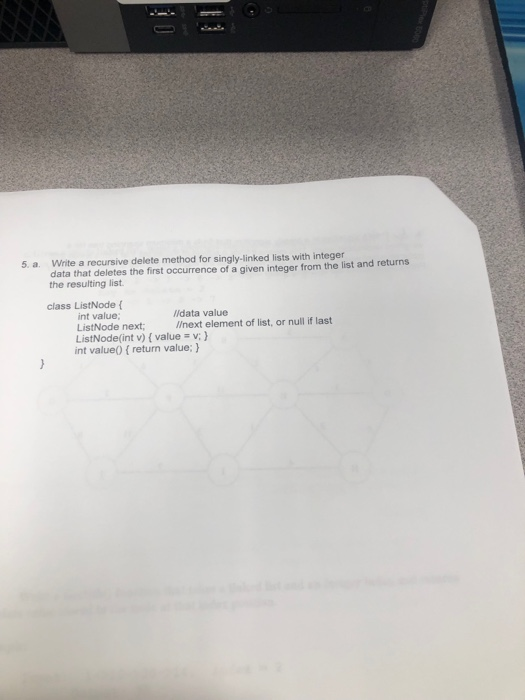 Solved Write a recursive delete method for singly-linked | Chegg.com