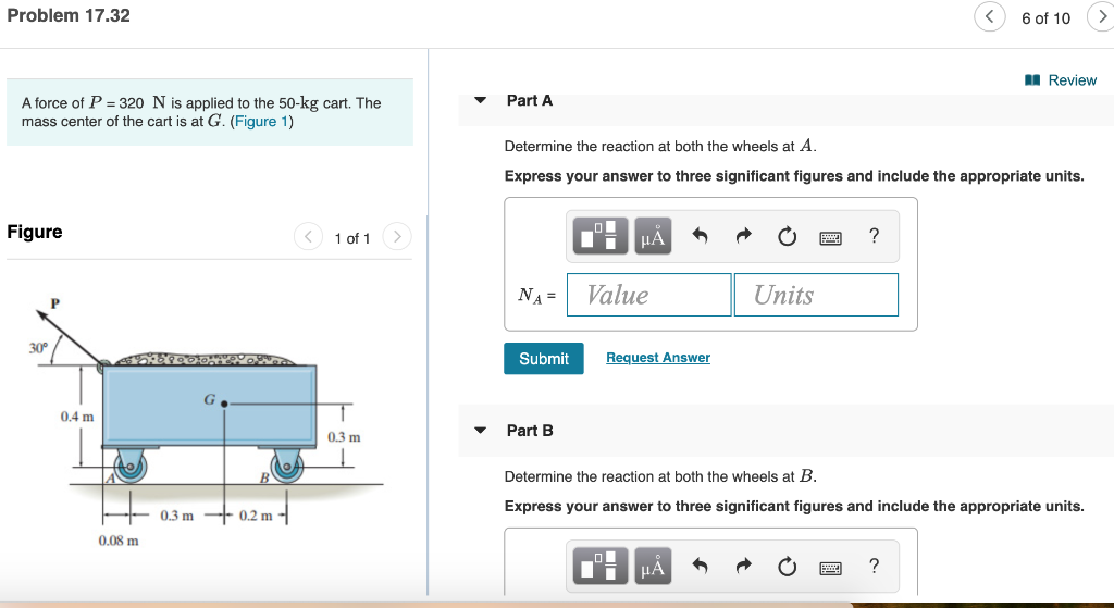 Solved Problem 17.32 Review Part A A force of P | Chegg.com