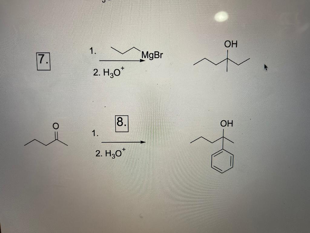 Solved ОН 1. MgBr " 2. Но* 8. ОН 1. 2. Но* | Chegg.com