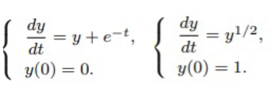 Solved Find the interval of validity for each of the | Chegg.com