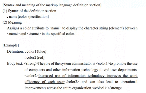 Solved Q8. A markup language specifies the character color | Chegg.com