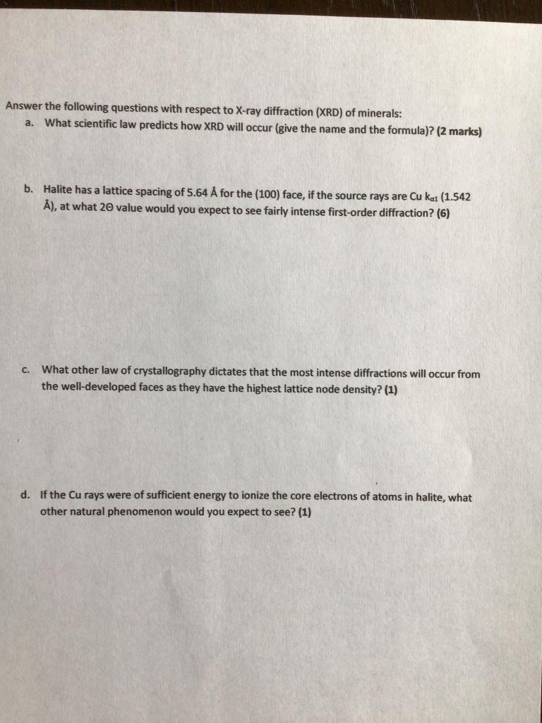 Solved Answer the following questions with respect to X-ray | Chegg.com