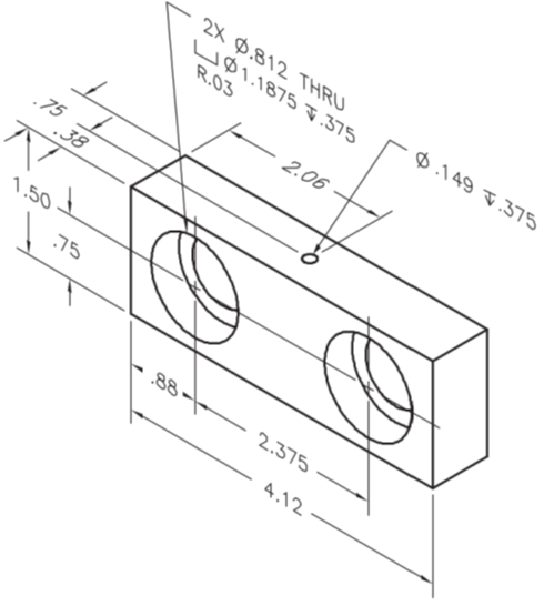 Solved Given the 3D model drawing, provide the necessary | Chegg.com