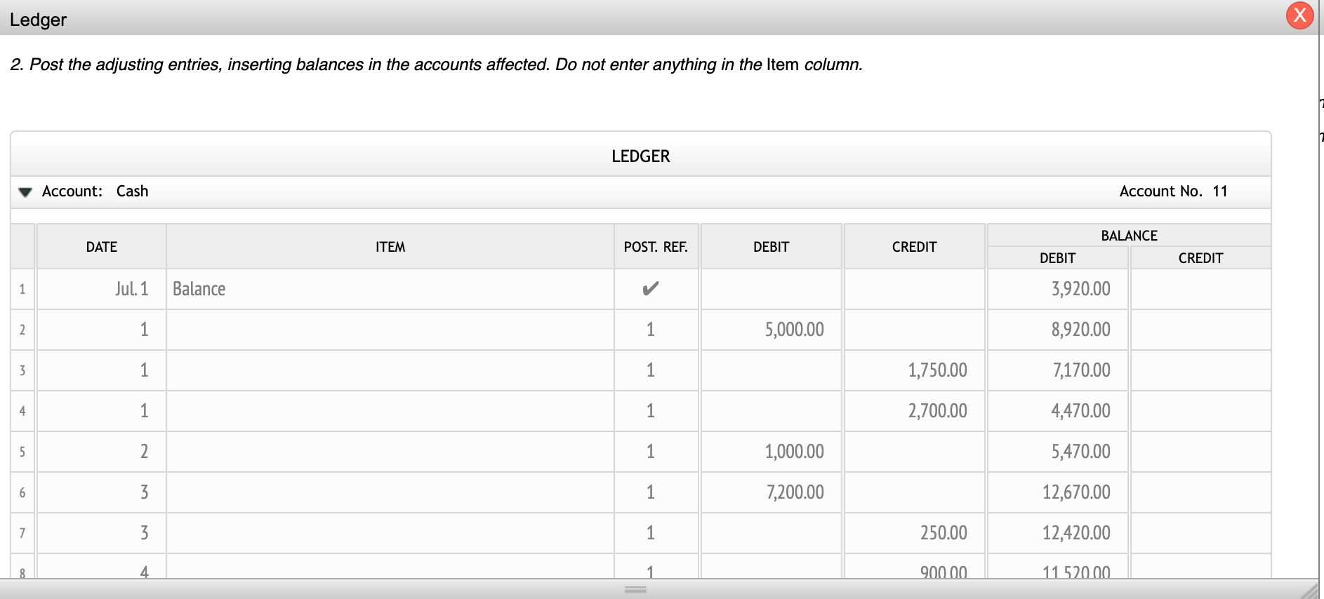 Solved Account: Miscellaneous Expense Account No. 59The | Chegg.com