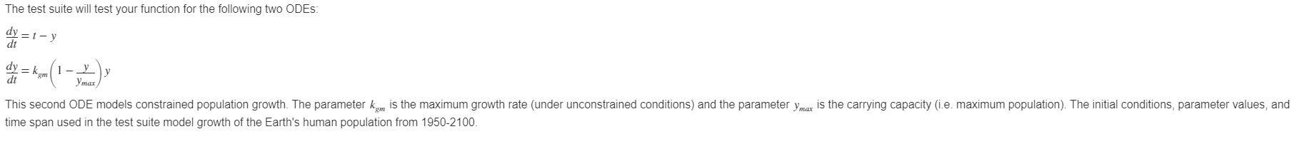 Write a function to implement Heun's method with an | Chegg.com