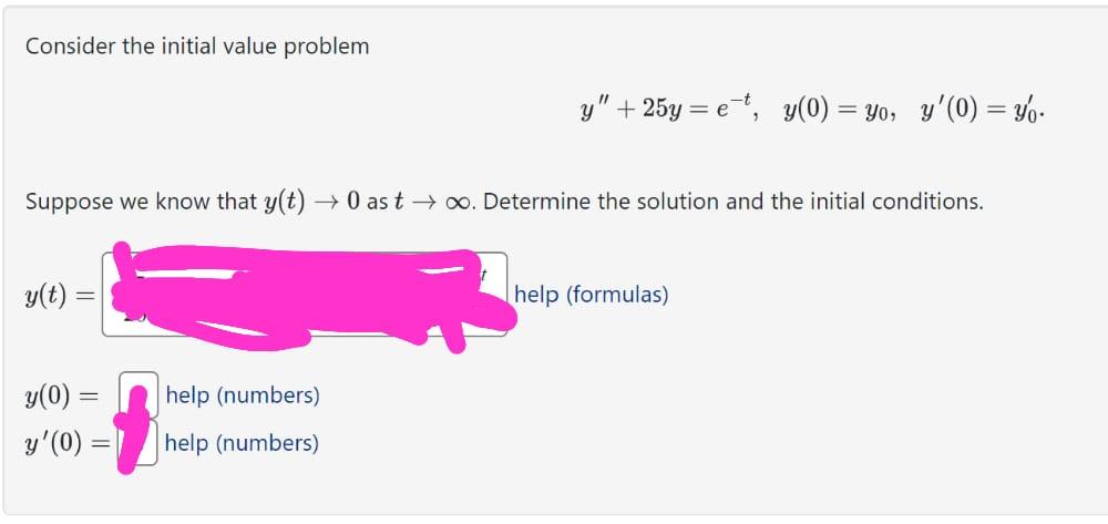Solved Consider The Initial Value Problem 