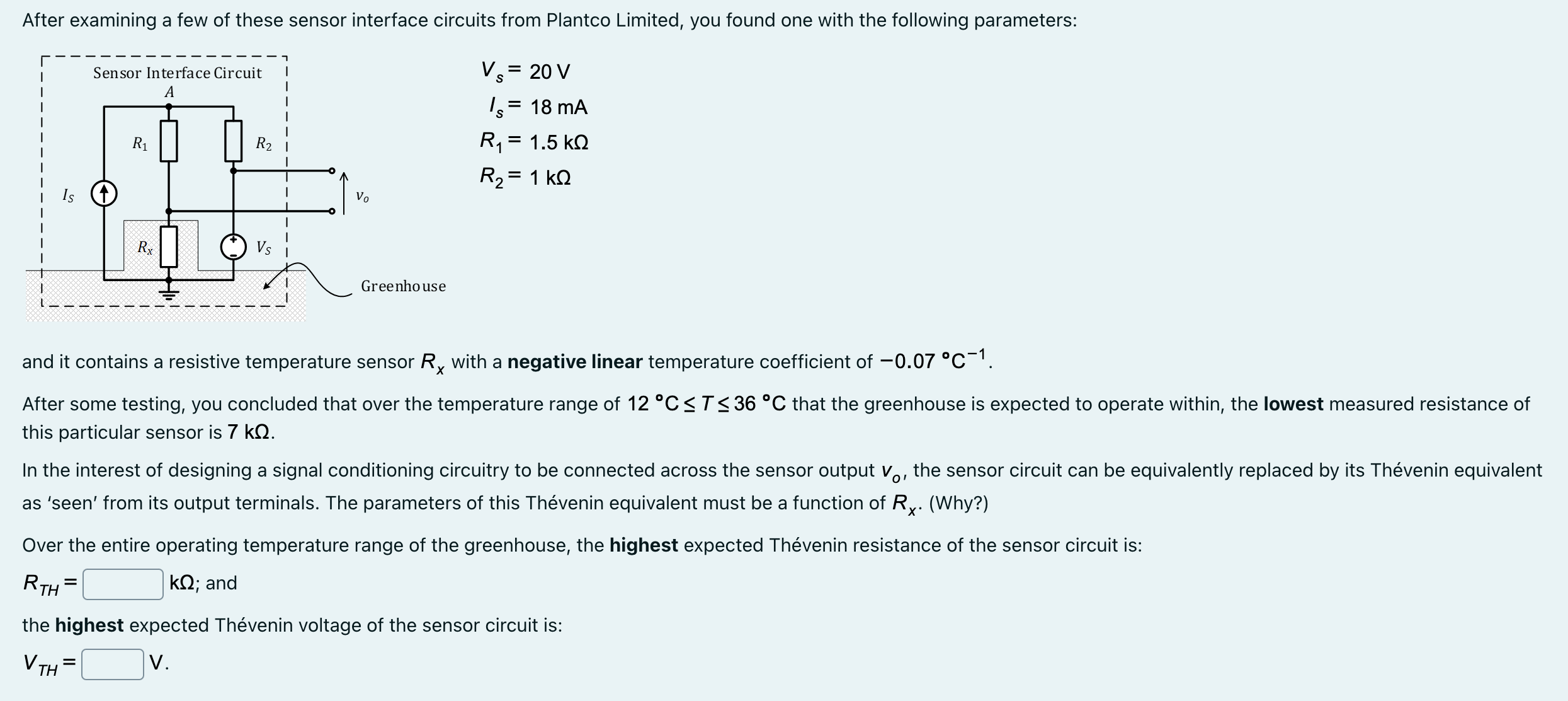 Solved \\[ \\begin{aligned} V_{s} & =20 \\mathrm{~V} \\\\ | Chegg.com
