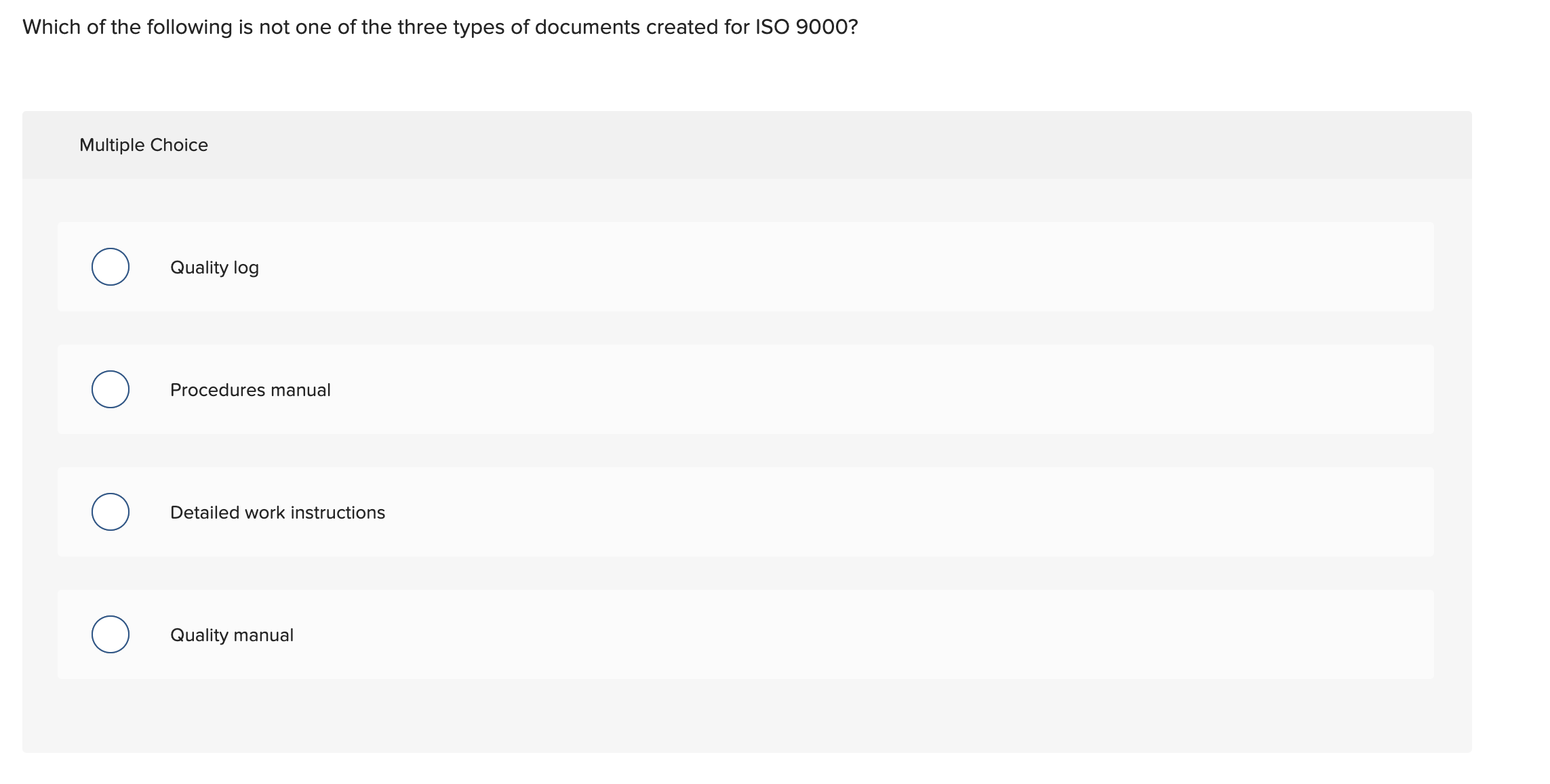 Solved Which of the following is not one of the three types | Chegg.com