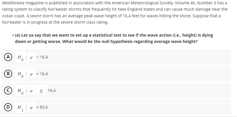Solved Weatherwise magazine is published in association with | Chegg.com