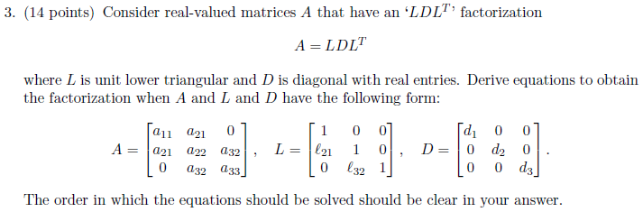Solved 3. (14 points) Consider real-valued matrices A that | Chegg.com