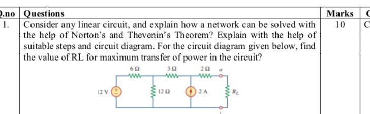 Solved C Marks 10 2.no Questions 1. Consider any linear | Chegg.com