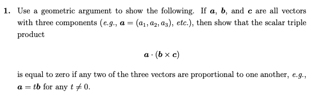Solved Use a geometric argument to show the following. If | Chegg.com