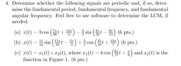 Solved Determine whether the following signals are periodic | Chegg.com