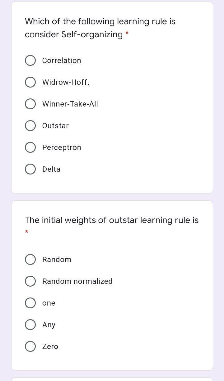Solved Which of the following learning rule is consider | Chegg.com