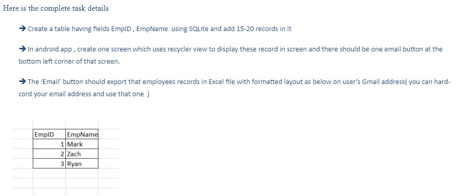 Here is the complete task details → Create a table | Chegg.com