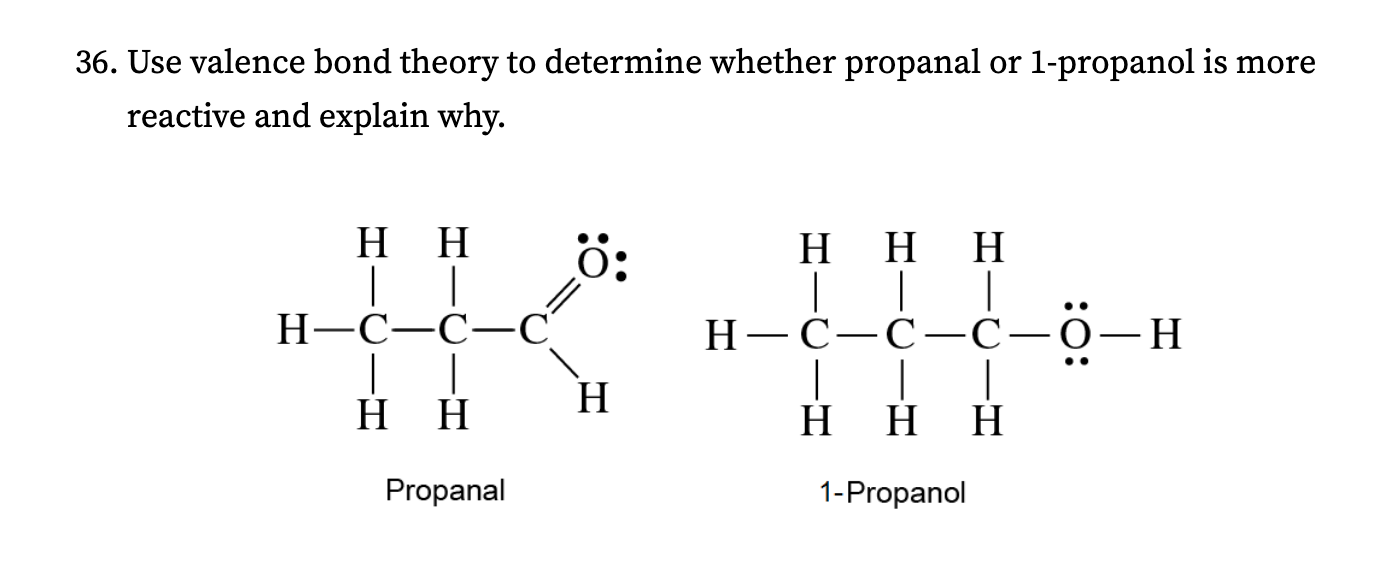 Solved 36. Use valence bond theory to determine whether | Chegg.com