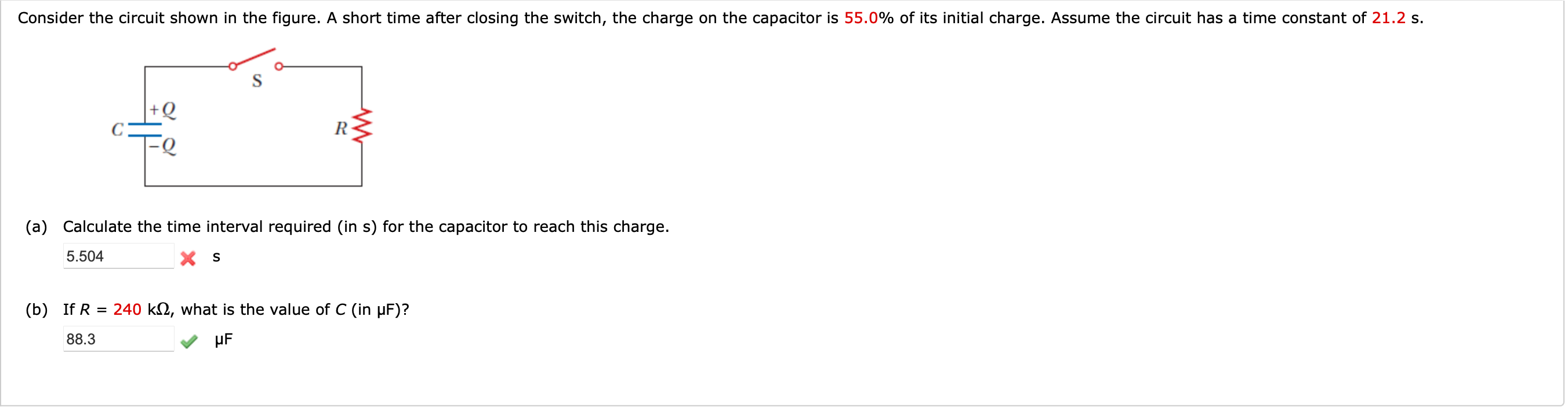 Solved (a) Calculate the time interval required (in s) for | Chegg.com