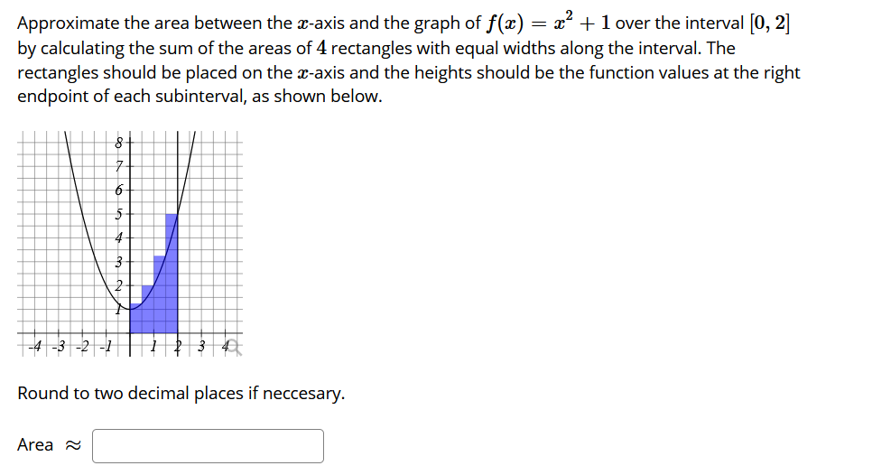 Solved Approximate the area between the x-axis and the graph | Chegg.com