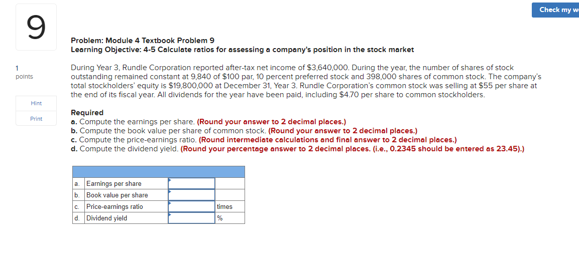 Solved Problem: Module 4 Textbook Problem 9 Learning | Chegg.com