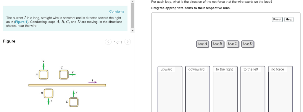 Solved For each loop, what is the direction of the net force | Chegg.com