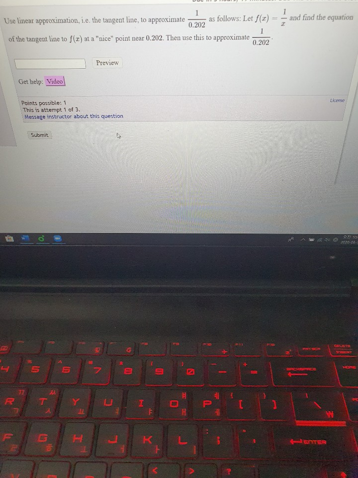 Solved 1 and find the equation Use linear approximation, | Chegg.com