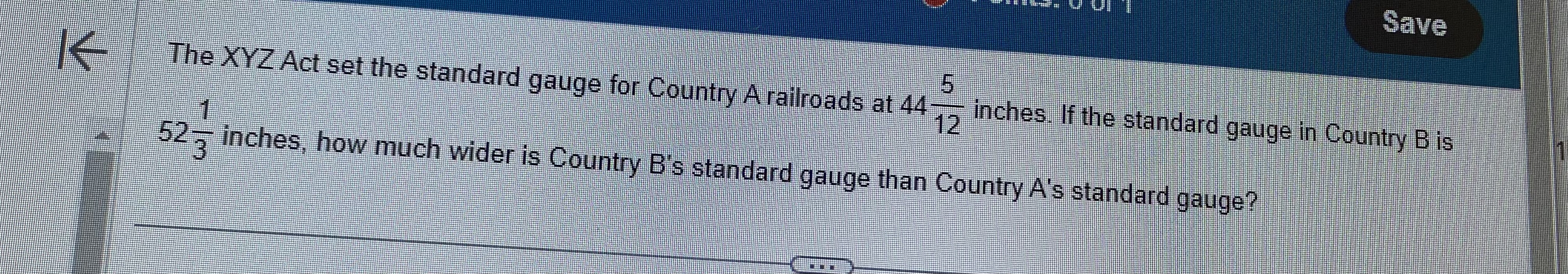 Solved 1 The XYZ Act set the standard gauge for Country A | Chegg.com