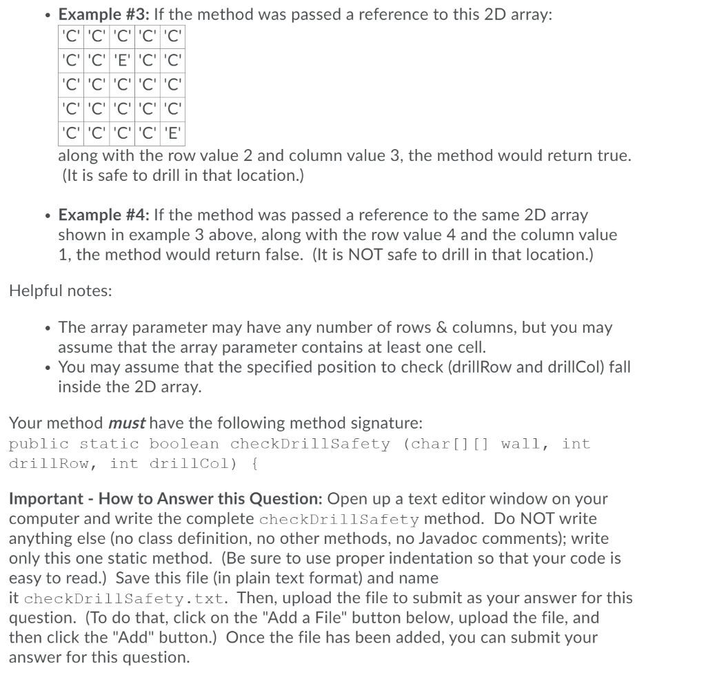 Solved Question 12 (6 points) A 2D array, wall[][], | Chegg.com