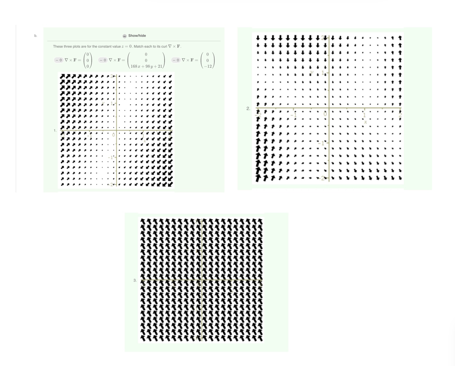 Solved Show/hideThese three plots are for the constant value | Chegg.com