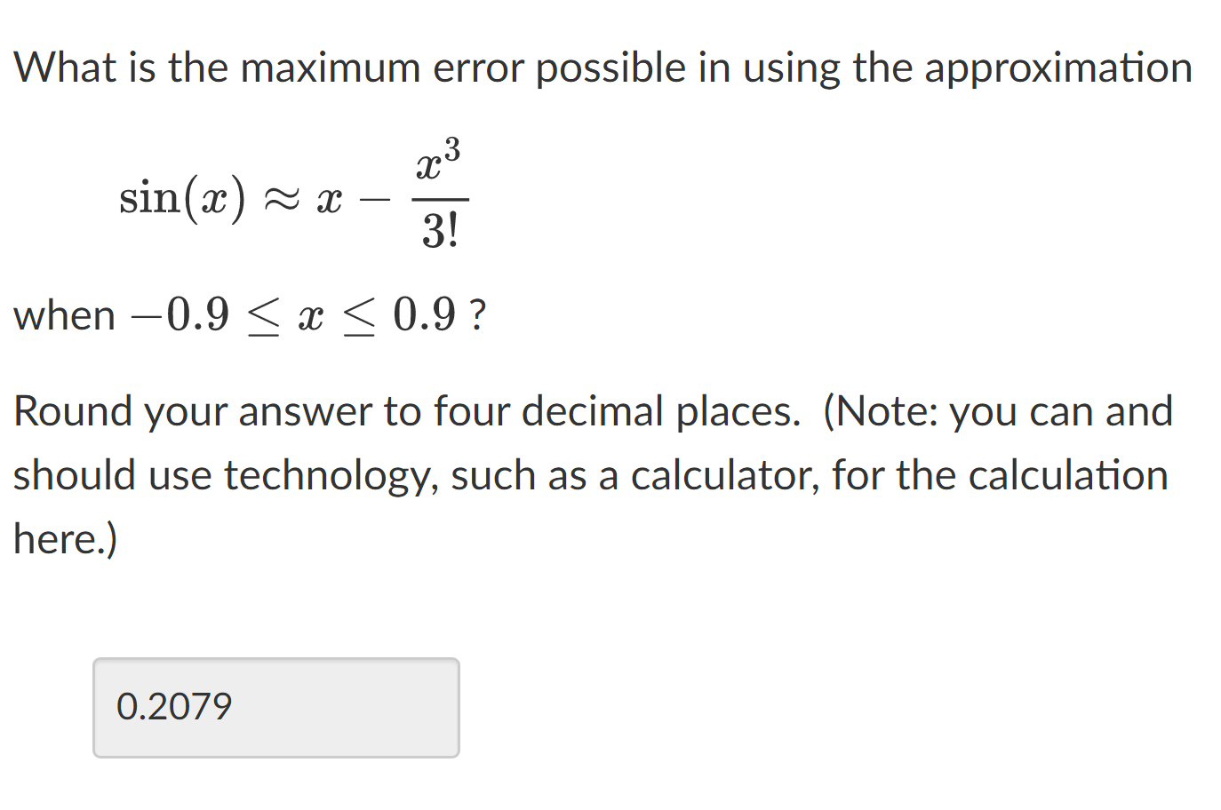 Solved What is the maximum error possible in using the | Chegg.com