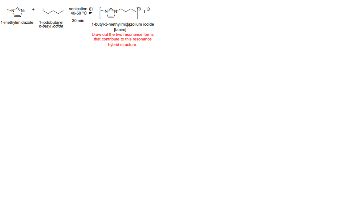 Solved 1-methylimidazole 1-iodobutane n-butyl iodide | Chegg.com