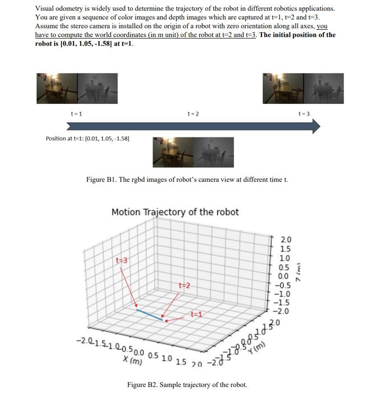 Solved Visual odometry is widely used to determine the | Chegg.com