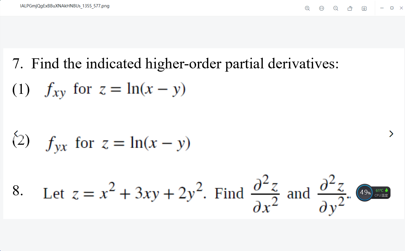 Solved IALPGmjQgExBBuXNAKHNBUs_1355_577.png a - 0 7. Find | Chegg.com