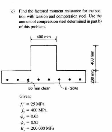 A cross-section of an inverted T-beam is shown in the | Chegg.com