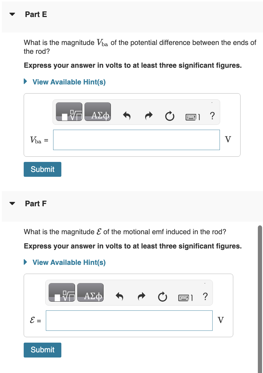 Solved In the figure, a conducting rod with length L = 35.0 | Chegg.com