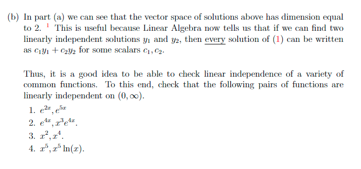 Solved Vector Space of Functions Different from the usual | Chegg.com