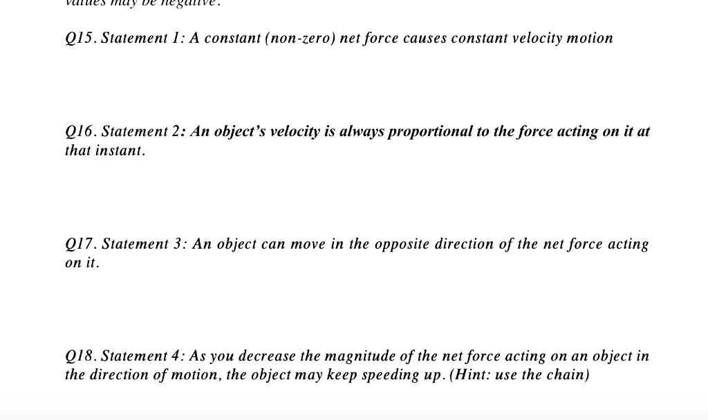 Solved you need to decide those statements are right or | Chegg.com