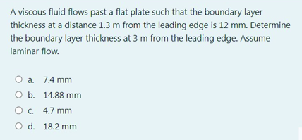 Solved A viscous fluid flows past a flat plate such that the | Chegg.com