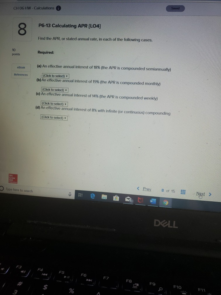 Solved P6-12 Calculating EAR [LO4) Find the EAR in each of | Chegg.com