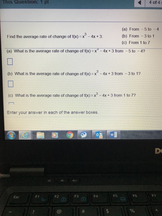 Solved This Question: 1 pt 4 of 4 (a) From-5 to 4 (b) From | Chegg.com