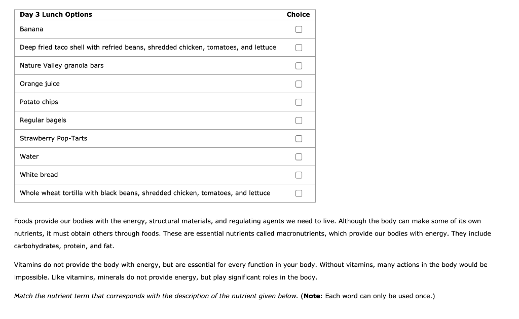 Solved 1. A closer look - The food environment and food | Chegg.com