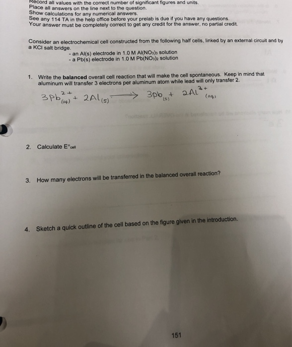 Solved Record all values with the correct number of | Chegg.com