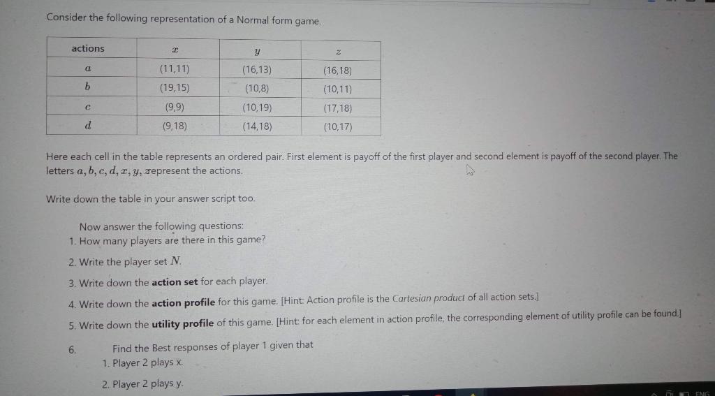 Solved Consider the following representation of a Normal | Chegg.com