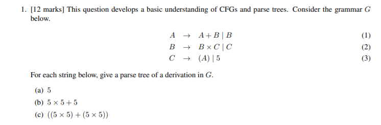 Solved 1. [12 marks] This question develops a basic | Chegg.com