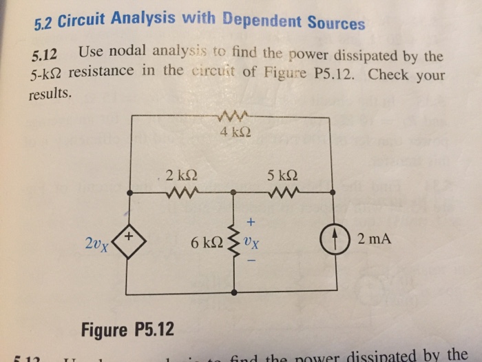 Solved Circuit Analysis with Dependent Sources Use nodal | Chegg.com