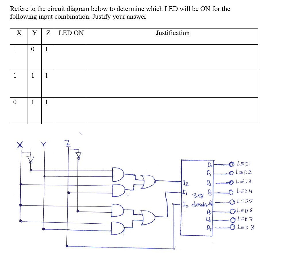 Solved Refere to the circuit diagram below to determine | Chegg.com
