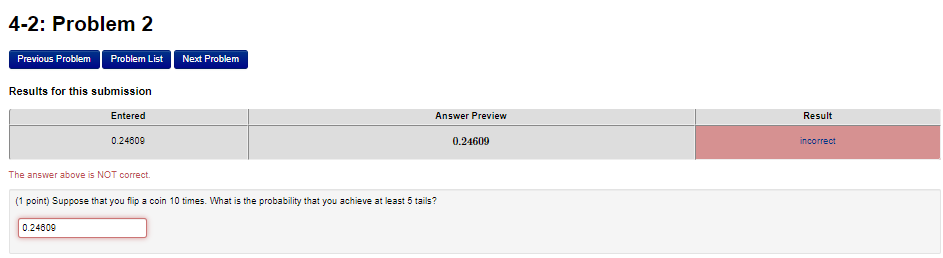 Solved 4 2 Problem 2 Previous Problemproblem List Next