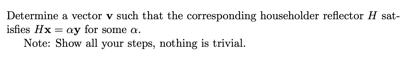 Solved Determine a vector v such that the corresponding | Chegg.com
