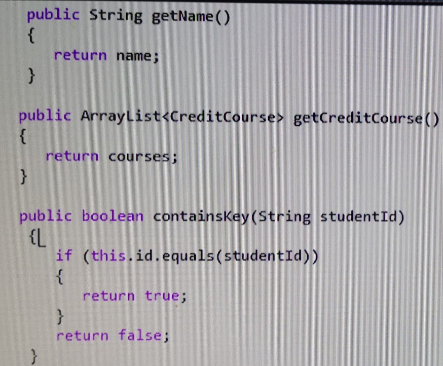 Solved public class ActiveCourse extends Course private | Chegg.com