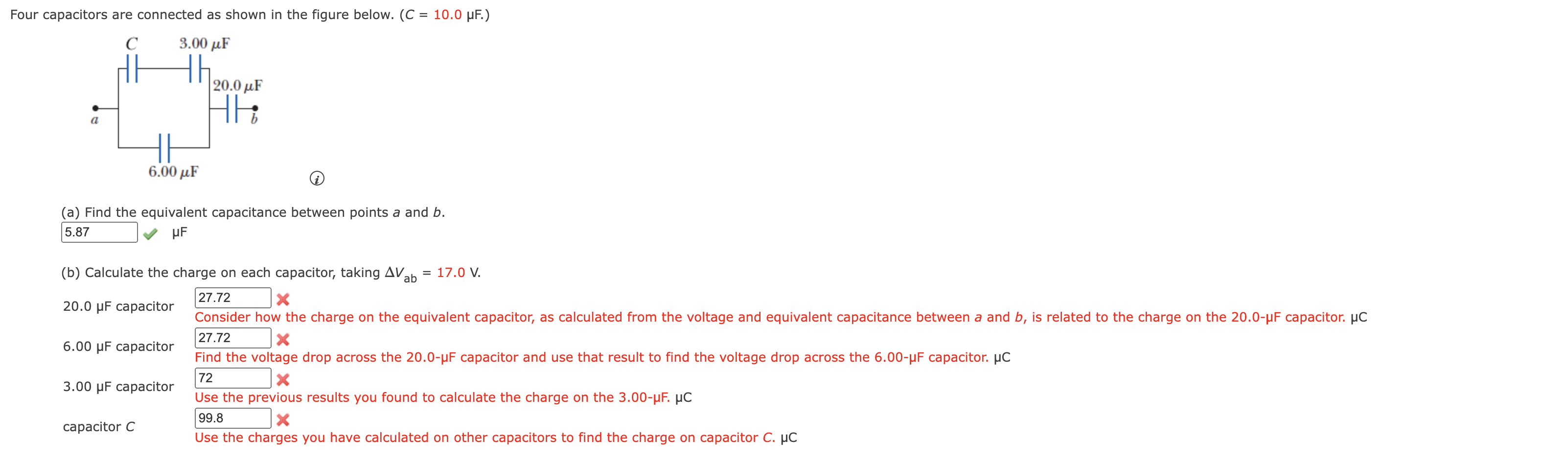 Solved capacitors are connected as shown in the figure | Chegg.com