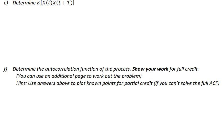 Solved Consider A Random Process Where Rectangular Pulses Of 6663
